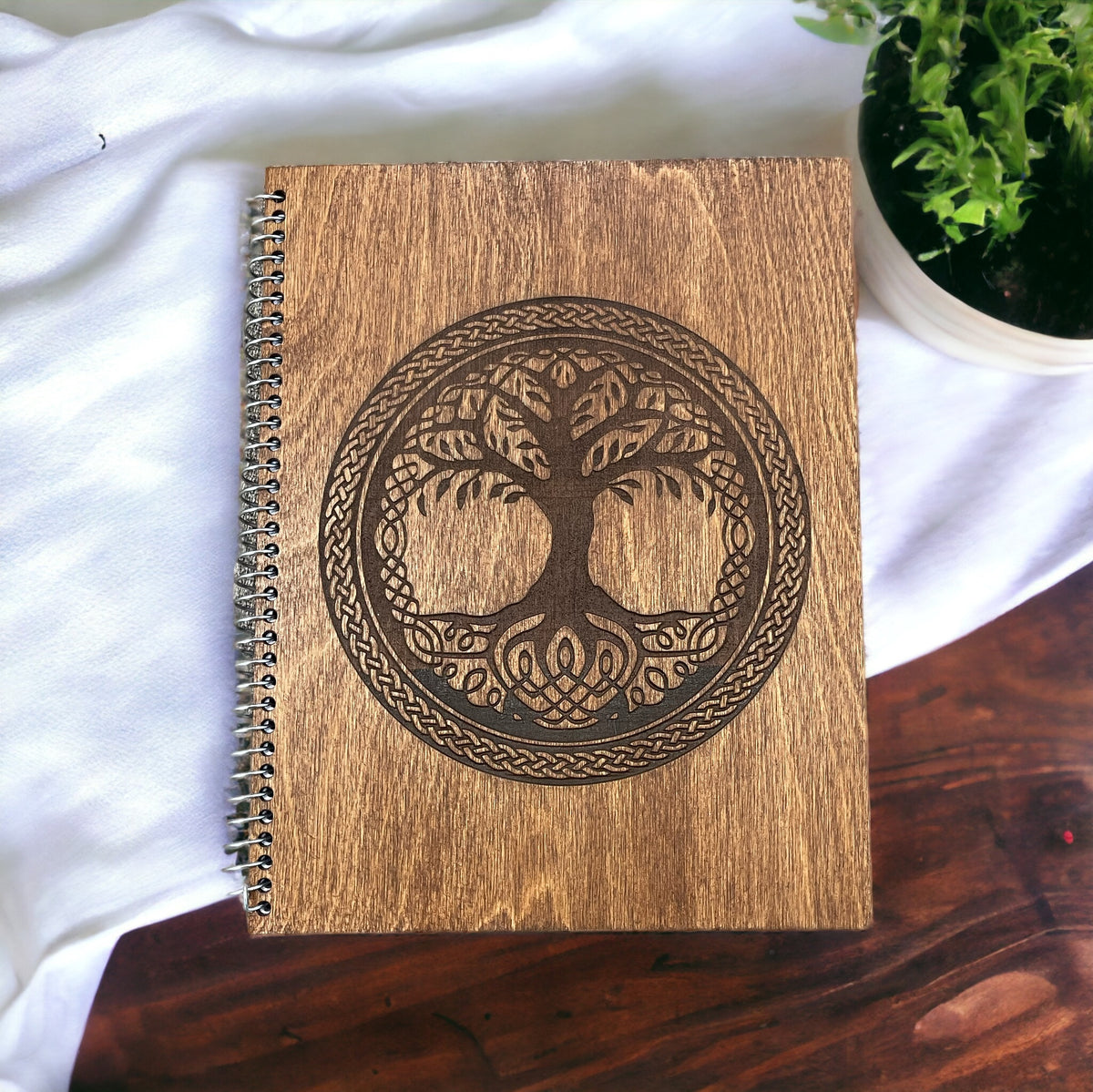 Wooden journal - tree of life – Explore More Custom Design