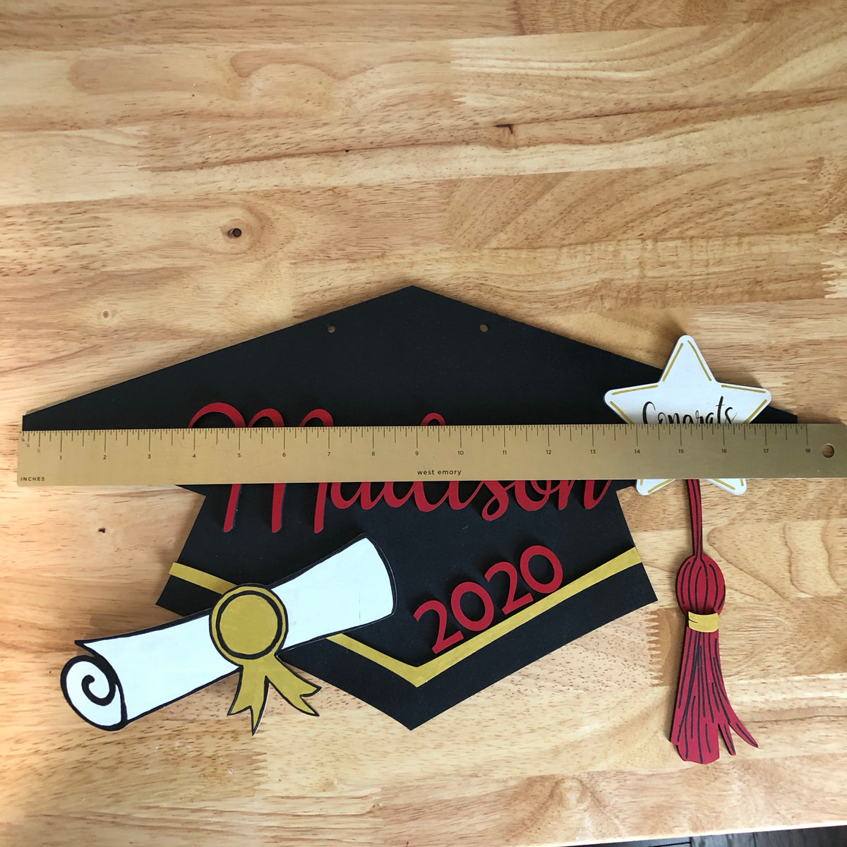 Graduation Cap Door Hanger Sign – Explore More Custom Design